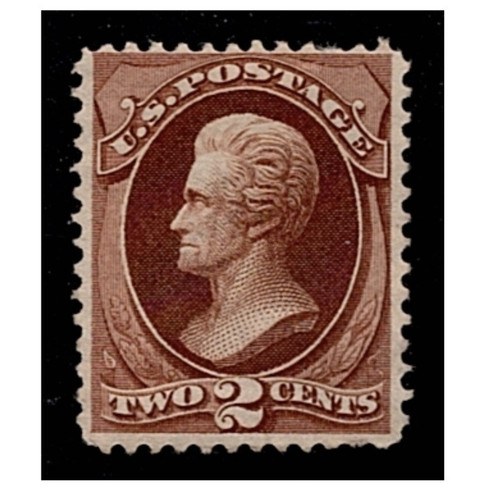US Scott #146 red brown 2 cent Jackson, Unused APEX Certification | eBay