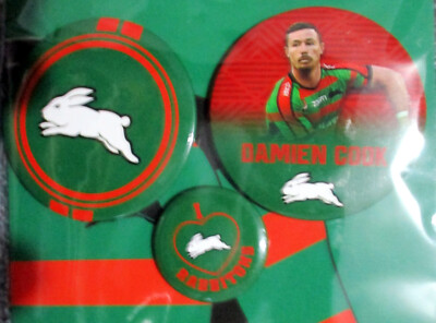 NRL-RABBITOHS -badge card with 3 badges-Player card-Damien Cook- NRL ...