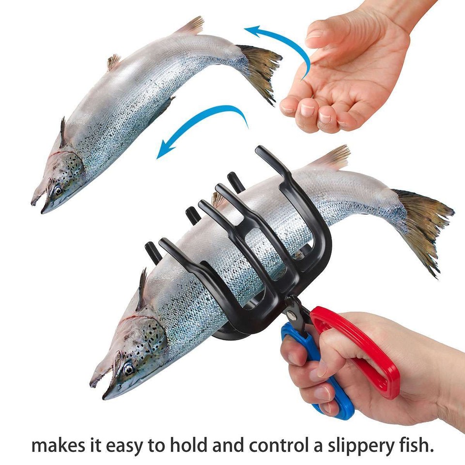 Fishing Plier Gripper Metal Fish Control Clamp Claw Tong Grip Tackle ...
