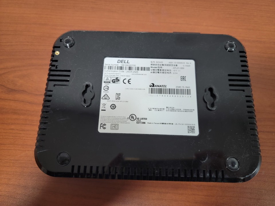 DELL SonicWall SOHO Wireless Firewall Security Device (5-Ports) - READ ...