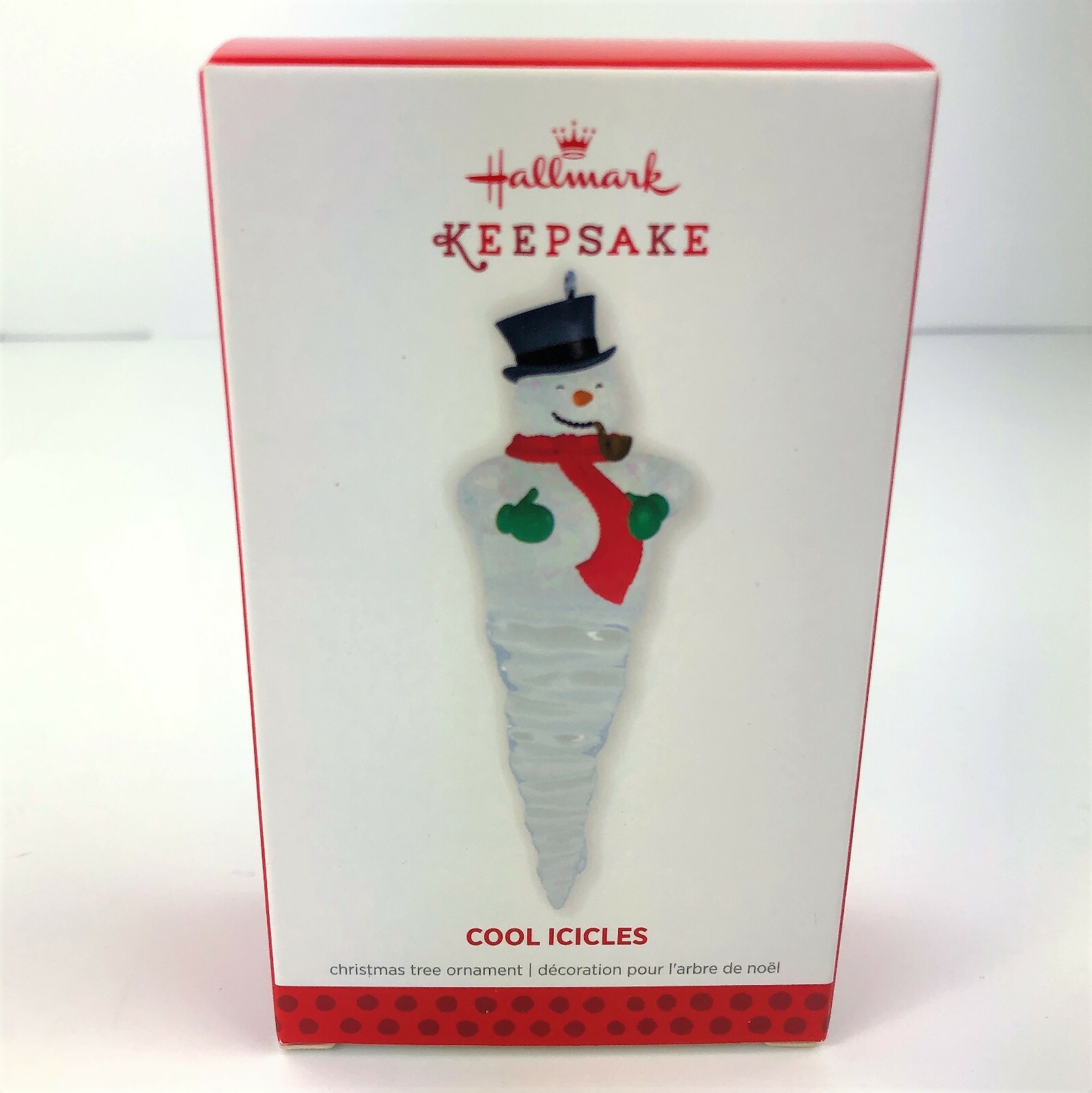 Cool Icicles - 2013 Hallmark Ornament Chilly Snowman 1st Red Scarf Ice ...