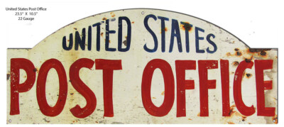 Vintage Style Metal Sign United States Post Office 23.5x10.5 | eBay