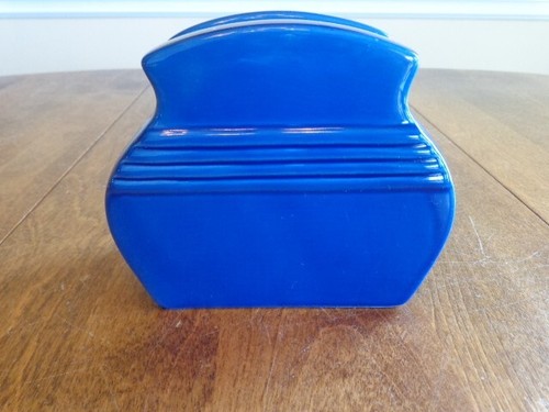 COBALT BLUE STONEWARE NAPKIN HOLDER TEST RITE INTERNATIONAL | eBay