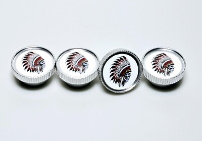 INDIAN CHIEF Kustom Kapz 4 PCS VALVE CAPS fits chevy ford dodge truck ...