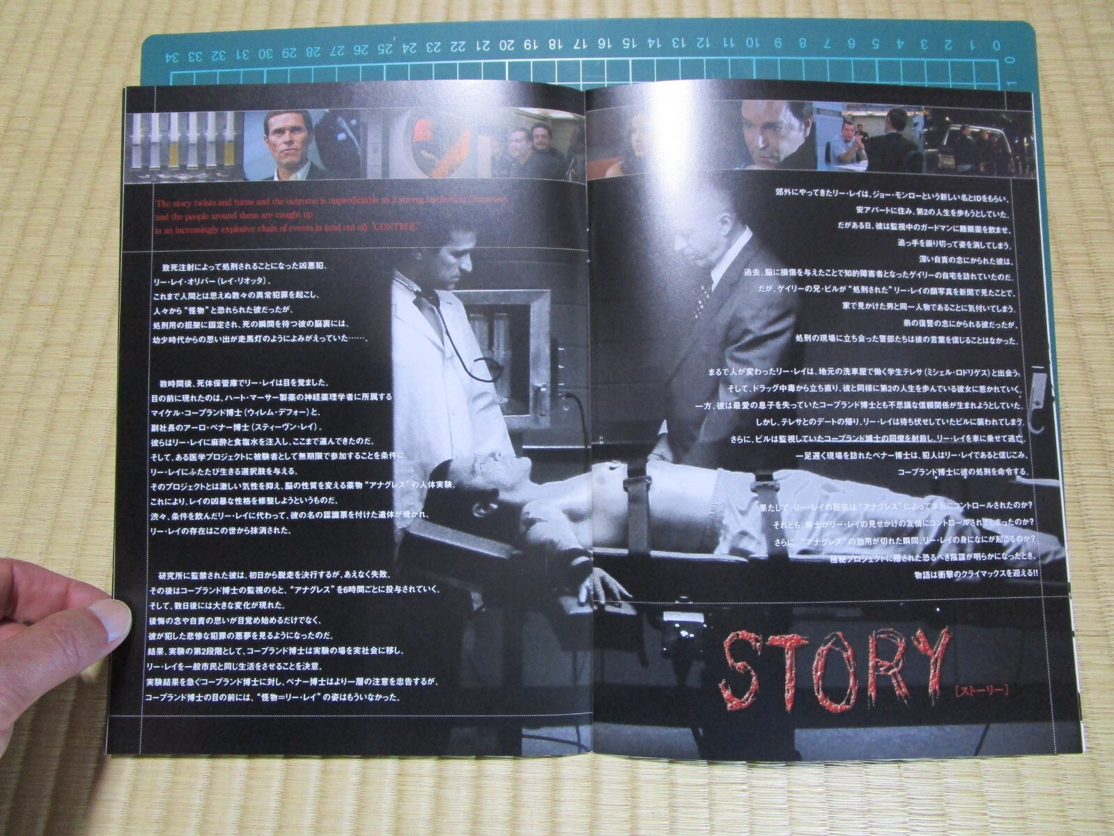 Film "Control" Tim Hunter Ray Liotta Willem Dafoe Movie Program ...