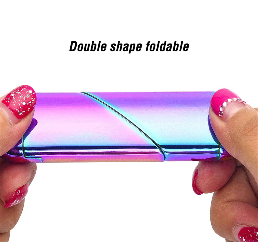 Heart Shaped Metal Lighter USB Electric Flame Windproof Butane Gas ...