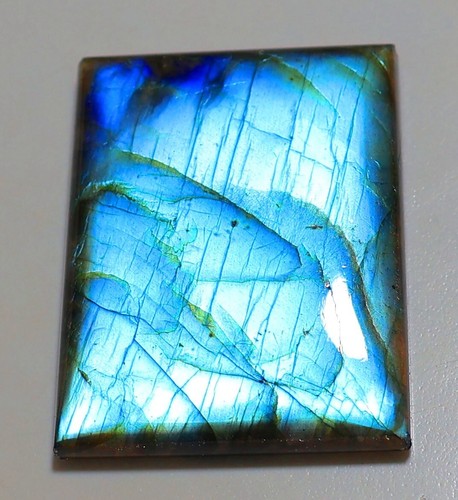 95 Ct 6X31X39 mm Natural Multi Blue Fire Labradorite Fancy Cabochon ...