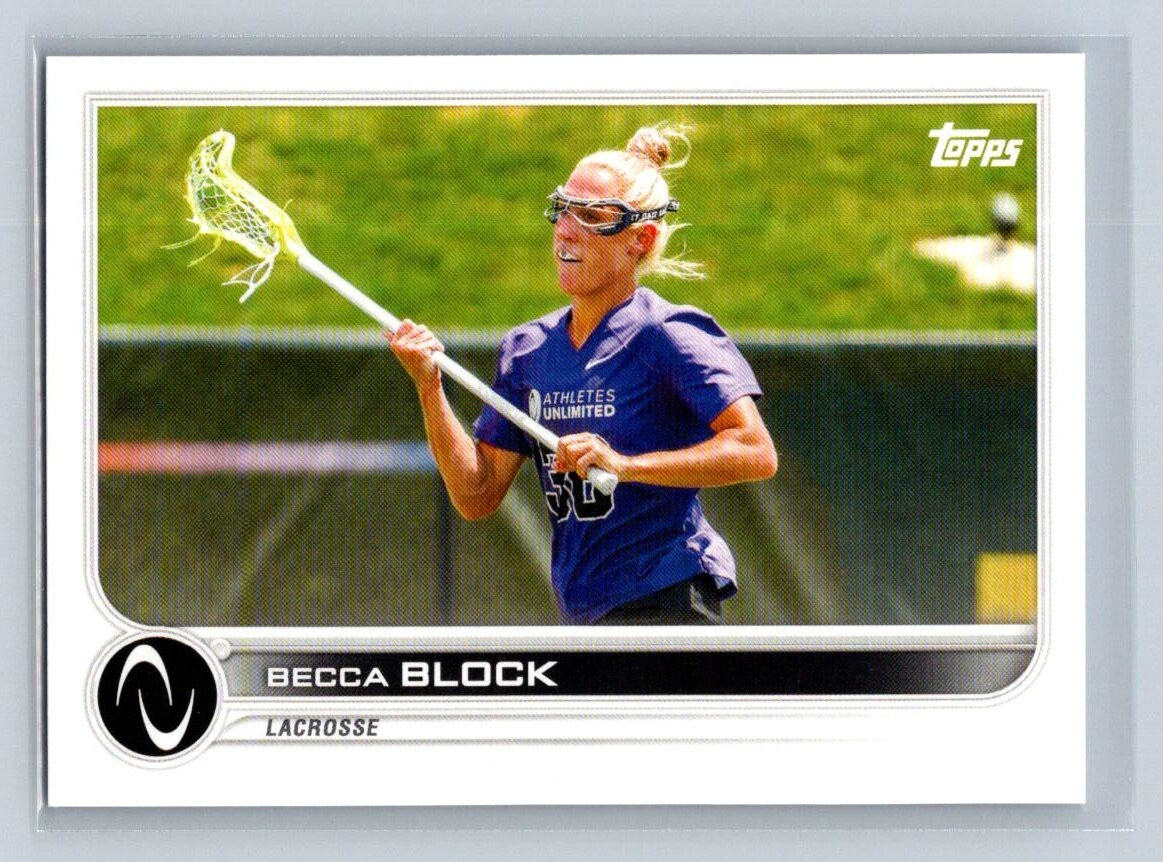 2023 Topps Athletes Unlimited Lacrosse #2 Becca Block Syracuse Orange ...