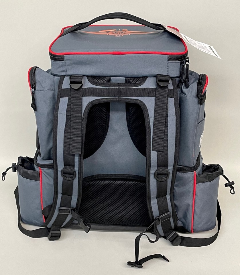 FLY GREEN PERFORMANCE RED ROCKS GREY FG 1 DISC GOLF BACKPACK BAG ...