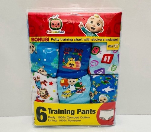 Cocomelon 6 Pack Toddler Boys Training Pants Underwear Size: 3Т | eBay