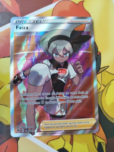 CARTE POKEMON FAIZA- 180/185 FULL ART - EB4 VOLTAGE ECLATANT - FR NEUF ...