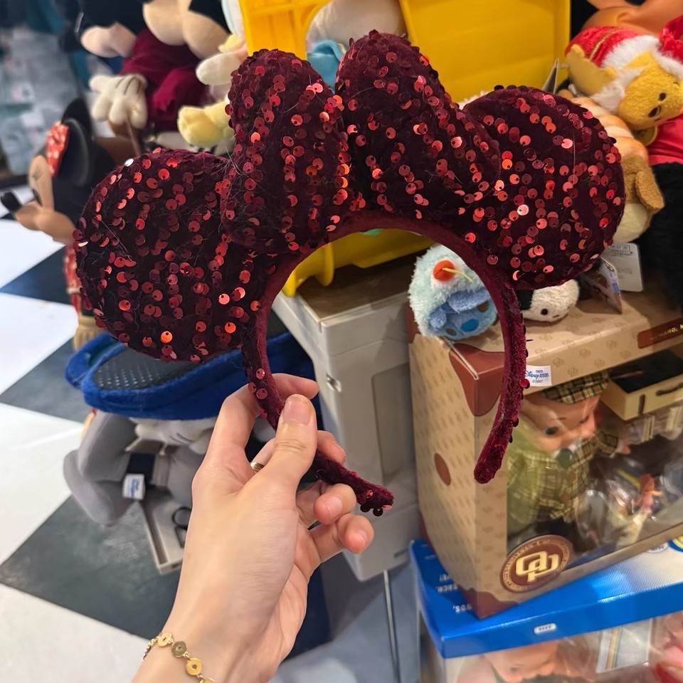 2026 Loungefly Disney.Parks Mickey Magical Minnie Mouse Ears Sequins ...