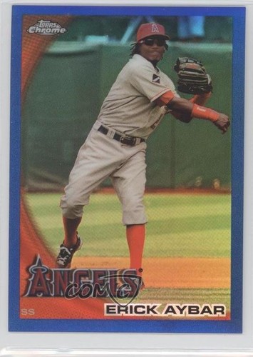 2010 Topps Chrome Blue Refractor /199 Erick Aybar #34 | eBay