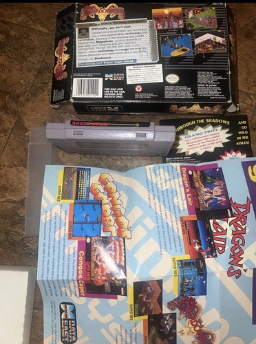 Shadowrun SNES CIB With A Mint Map RARE 90s Vintage Complete | eBay