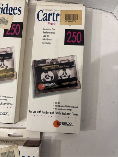 Lot 5 Colorado DT-250 Mini Data Cartridge - QIC-80 Jumbo Trakker Drive ...
