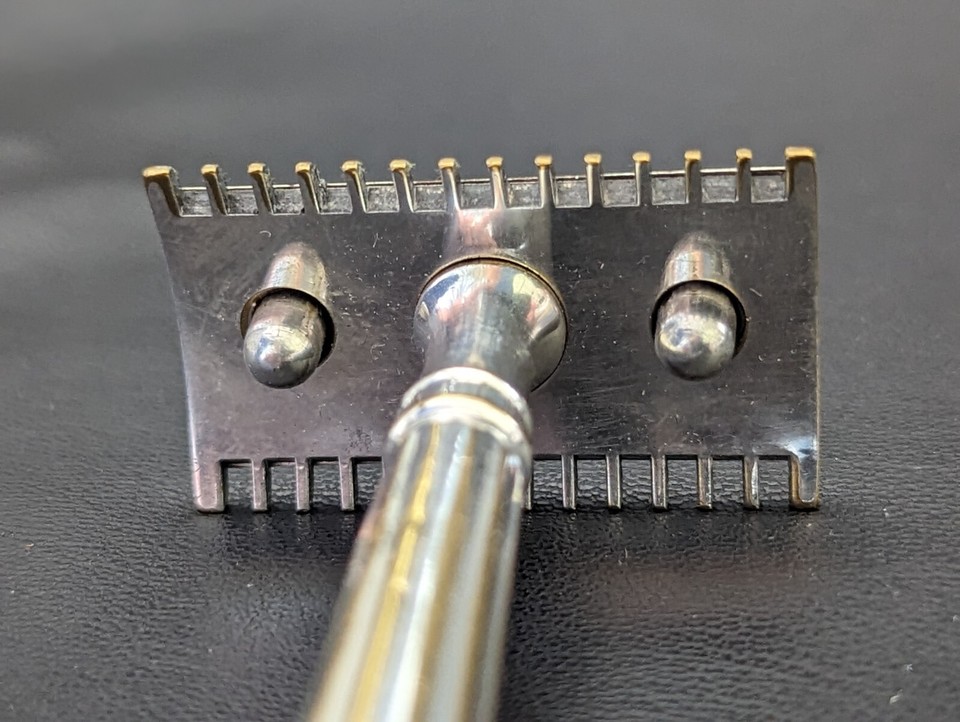 1910 Silver Plated Gillette ABC Pocket Edition Safety Razor | eBay