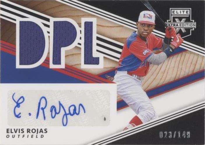 2020 Panini Elite Extra Edition - Dpl Material Signatures Elvis Rojas #DMS-ER Black /149 (AU ...