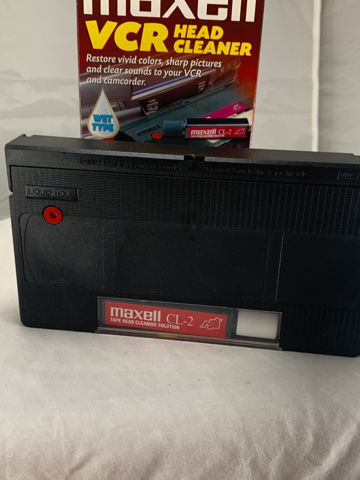 Maxell VP-200 VCR Head Cleaner Wet Type Empty Solution Bottle | eBay