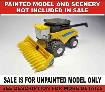 N scale Combine V2 equipment vehicle farm crops 1:160 model railroad ...
