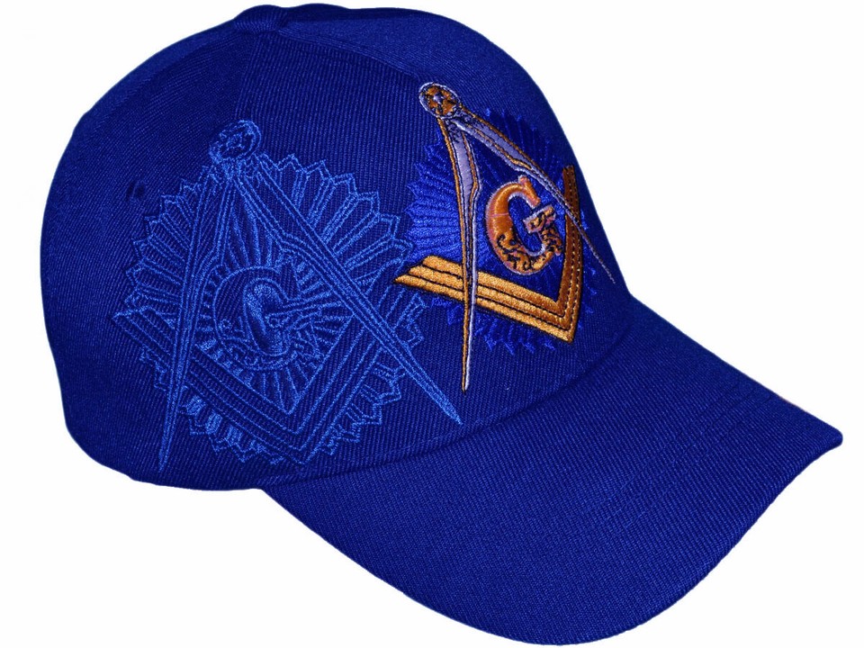Mason Baseball Cap Blue Masonic Logo Hat Masons Emblem Freemasons ...