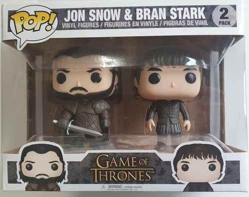 Game of Thrones - Jon & Bran US Exclusive Pop! Vinyl 2-Pack Funko ...