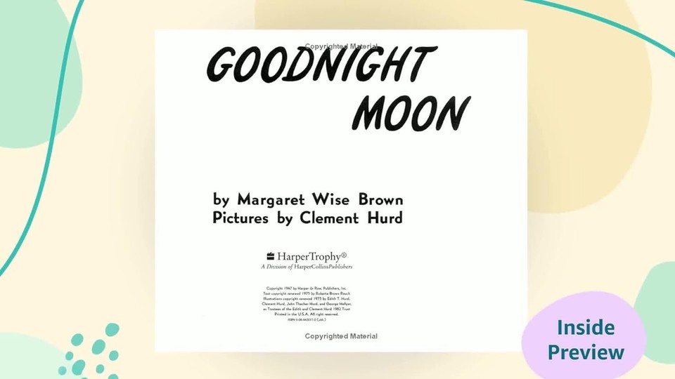 Goodnight Moon Board Book & Bunny: An Easter And Springtime For Kids ...