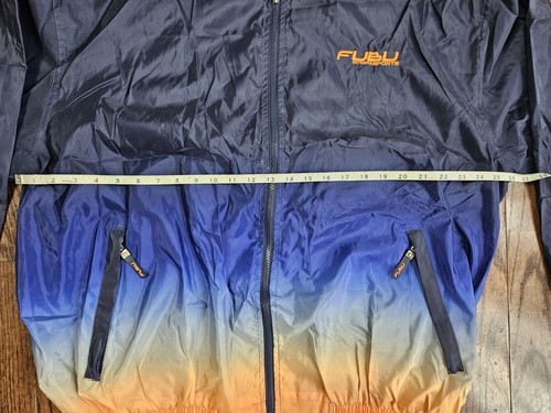 Vintage FUBU Track Suit Mens XL 90s Full Zip Y2K Blue And Orange ...