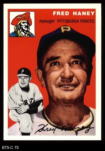 1954 Topps Archives / Reprint #75 Fred Haney Pirates MANAGER 8 - NM/MT ...