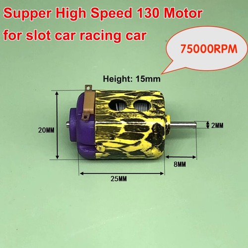 DC 2.4V-3V 75000RPM High Speed Mini 130 Motor RC Toy 4WD Slot Racing ...