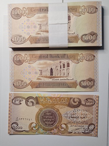 1 x 1,000 Iraq Dinar. 1,000 Dinar per purchase Low Denominations SHIPS ...