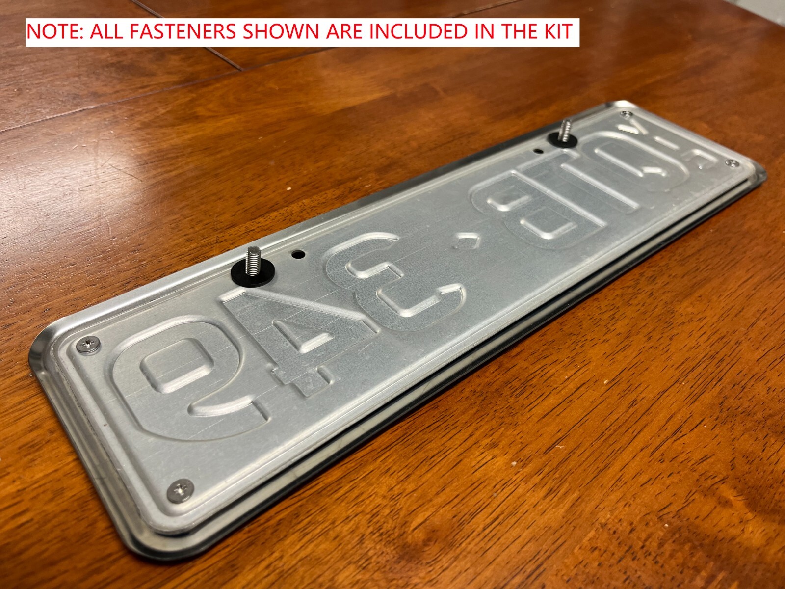 REGO LICENSE NUMBER PLATE SURROUND FRAME (COMBO), 304 S.S. POLISHED ...