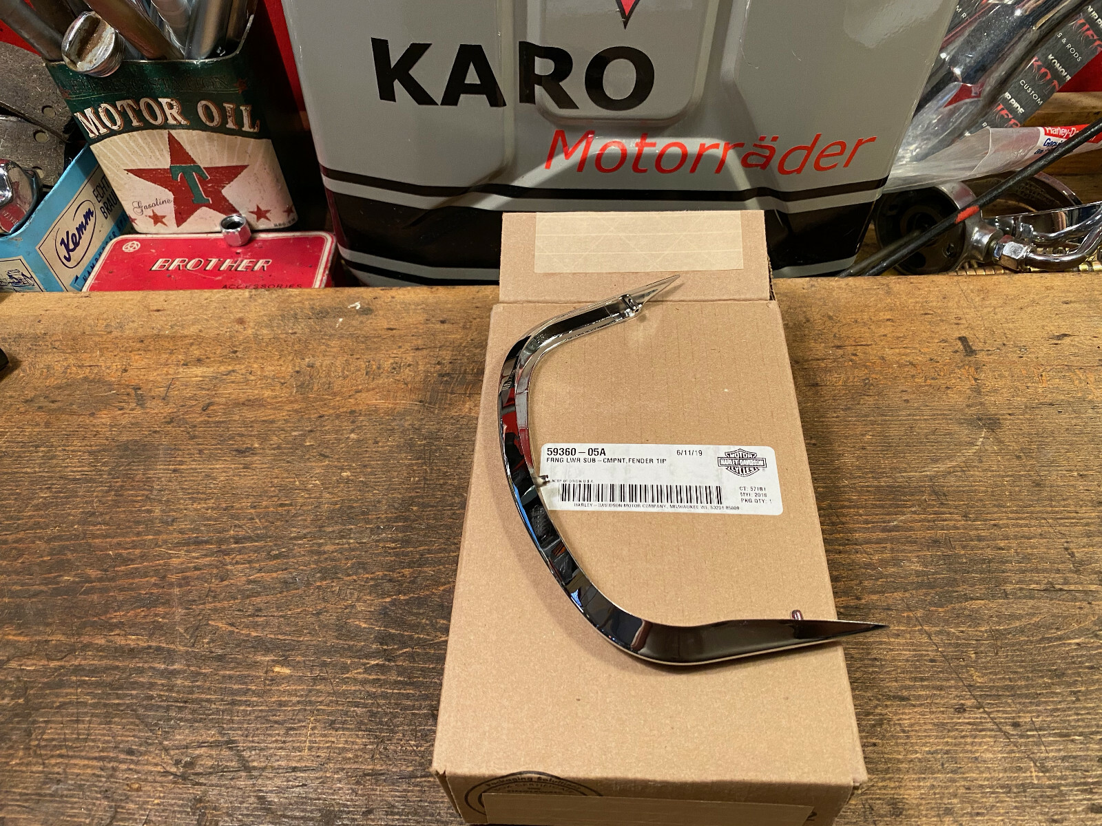 59360-05A ORIG. HARLEY® FENDER TIP VORN SOFTAIL DELUXE® FLSTN ...