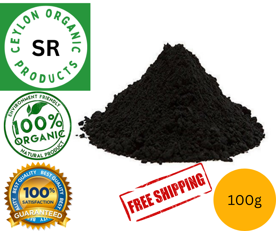 Coconut Shell Charcoal Powder Activated Carbon 100% Pure Organic 100g ...