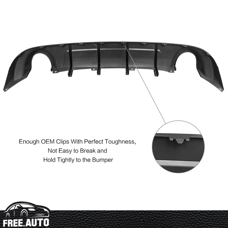 2015-2023 Dodge Charger Base SXT Fit Rear Bumper Diffuser Lip Gloss ...