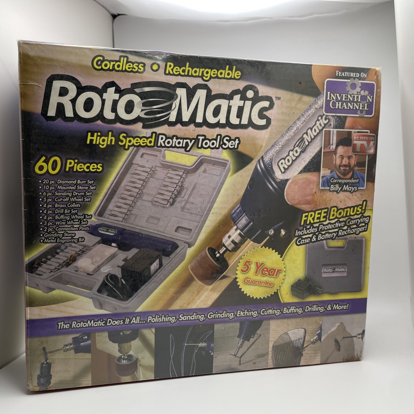 Roto Matic High Speed Rotary 60 Piece Tool Set As Seen On TV for sale ...