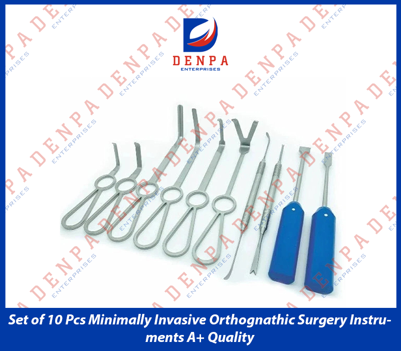 Set of 10 Pcs Minimally Invasive Orthognathic Surgery Instruments A+ ...