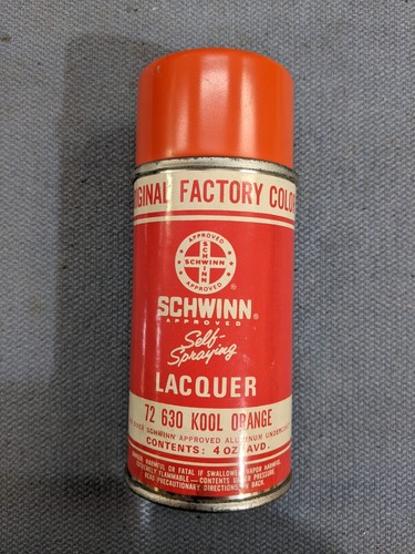 Original Schwinn Approved Kool Orange Spray Paint Can Stingray Orange ...