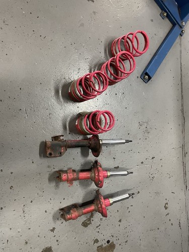 Subaru Impreza Rare Sti Pink Adjustable Suspension & Sti Pink Lowering ...