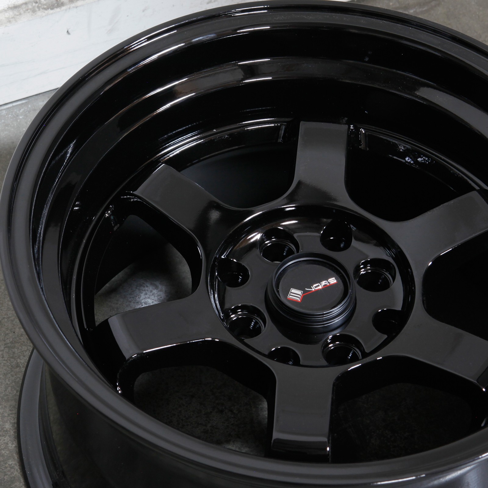 15x8 Black Wheels Vors TR7 4x100/4x114.3 0 (Set of 4) 73.1 781119503209 ...