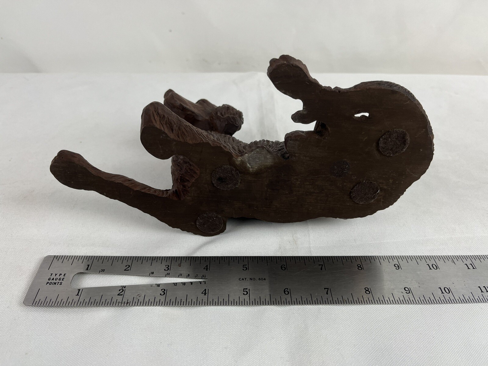 Vintage Red Mill Hand Crafted Carved Brown Pecan Shell Resin Irish ...