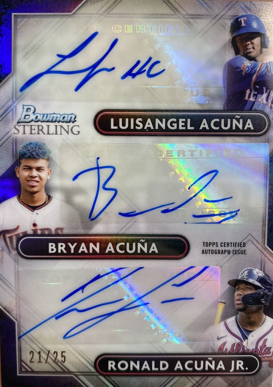 2022 Bowman Sterling - Triple Refractor Autographs #TRA-AAA Ronald ...