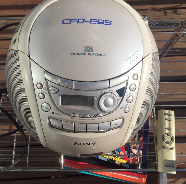Sony CFD-E95 CD/Radio/Cassette Boombox for sale online | eBay