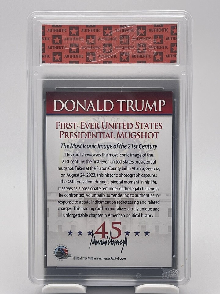 2023 Merrick Mint Donald Trump 45th POTUS Most Famous Mugshot In ...
