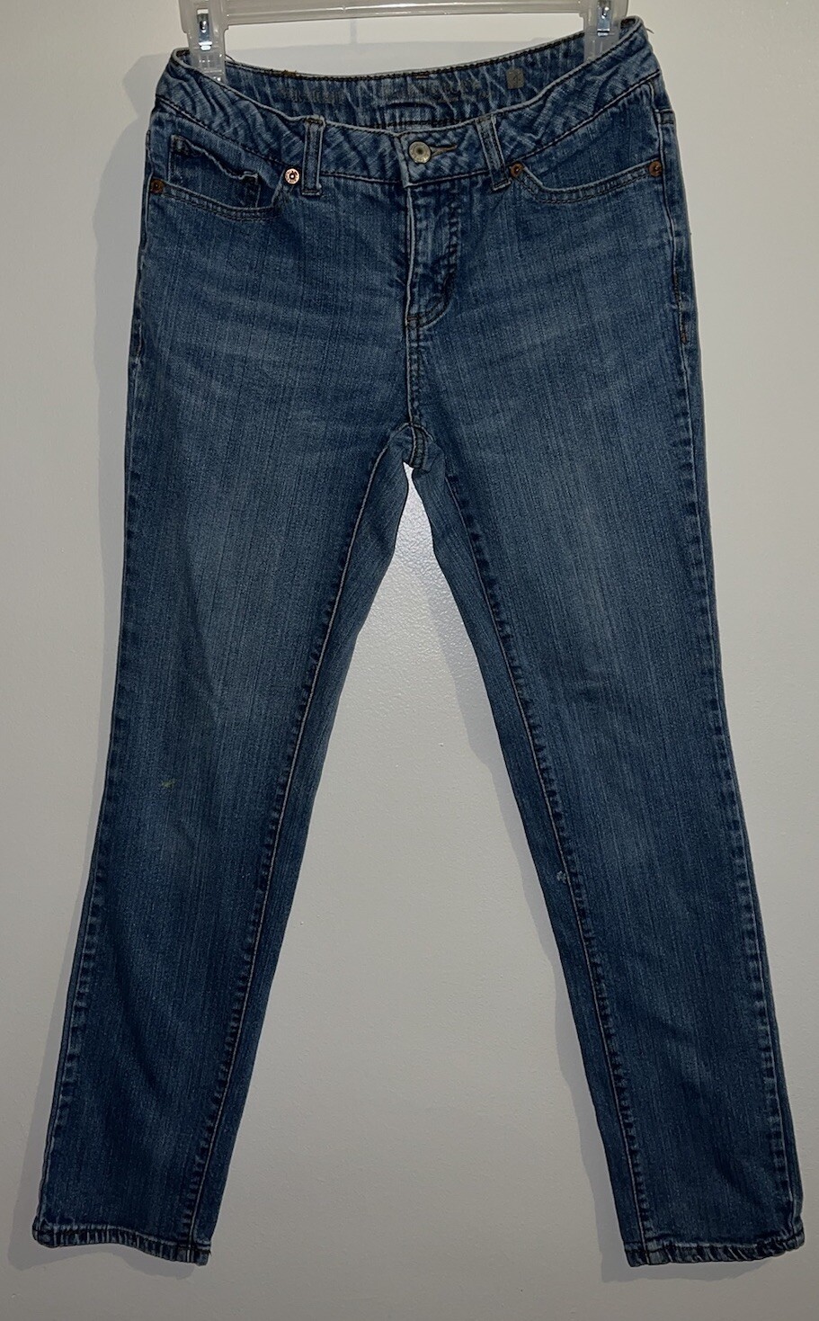 Faded Glory Blue Jeans - 5 pocket Straight Cut Petite Sz 4P (Measures ...