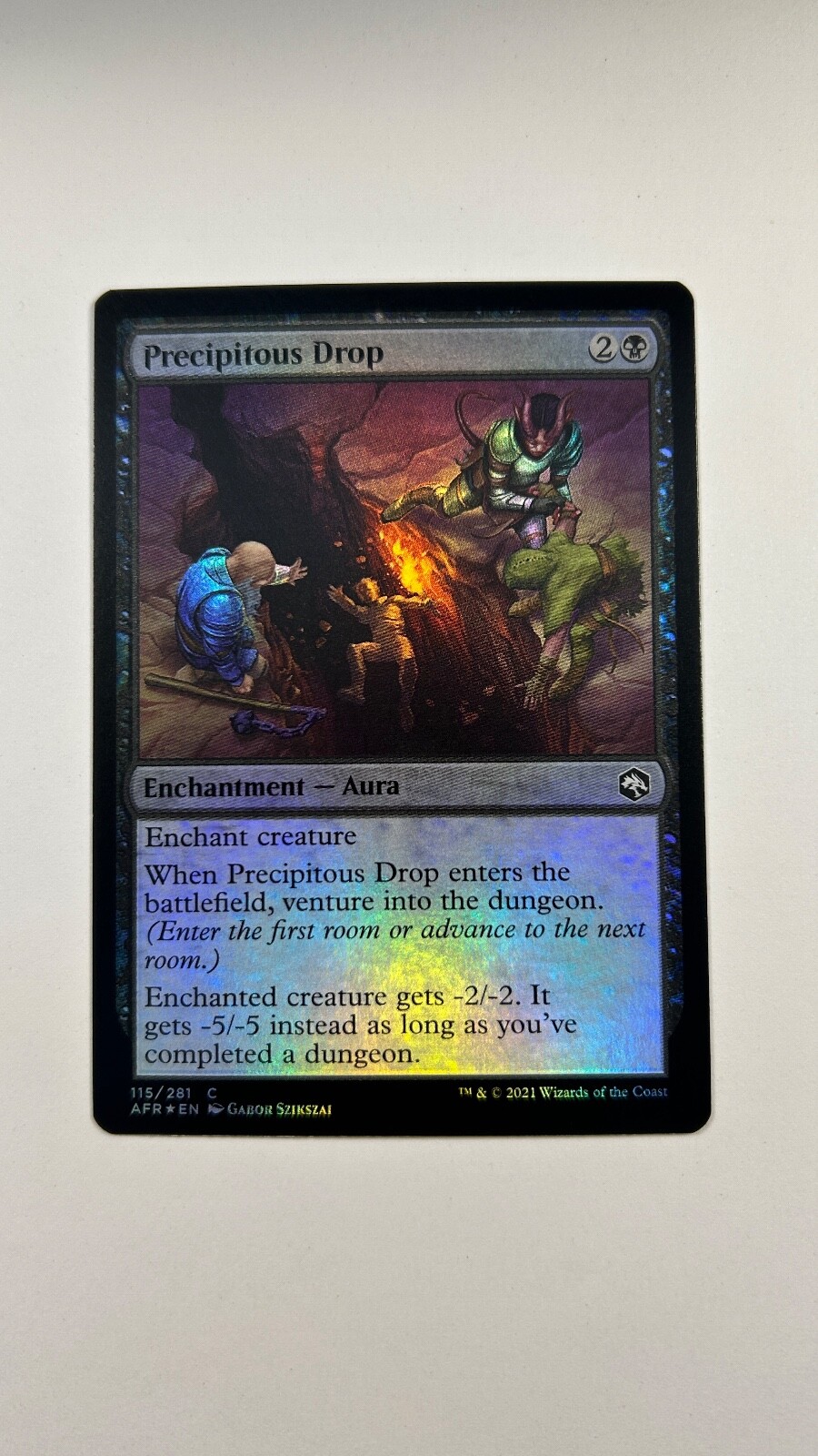 MTG Adventures in the Forgotten Realms Precipitous Drop Foil 115/281 | eBay