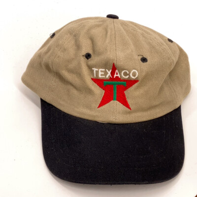 Retro Texaco Hat T Red Star Beige Black Cap | eBay