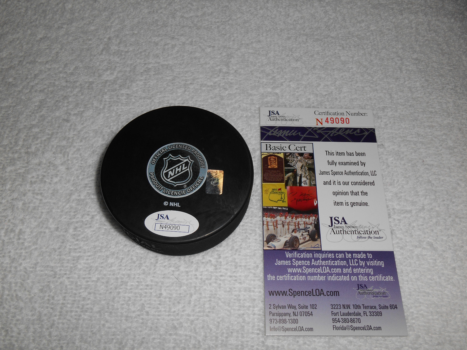 Sam Reinhart Hand Signed Buffalo Sabres Logo Puck JSA #N49090 Autograph ...