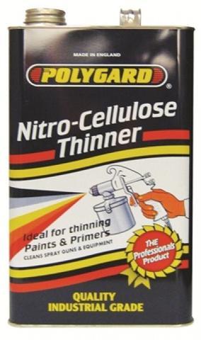 THINNERS POLYGARD NITRO-CELLULOSE THINNERS 5 LITRE CLEANS SPRAY GUNS ...