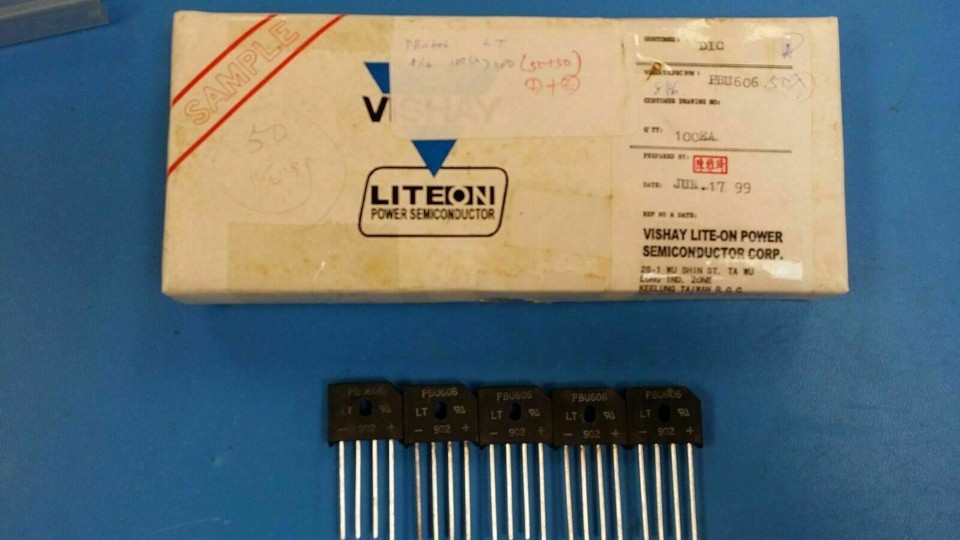 (5PCS) PBU606 Diode Rectifier Bridge Single 800V 6A 4-Pin PBU | eBay