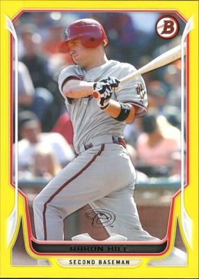 2014 Bowman Yellow #109 Aaron Hill #/99 Arizona Diamondbacks | eBay
